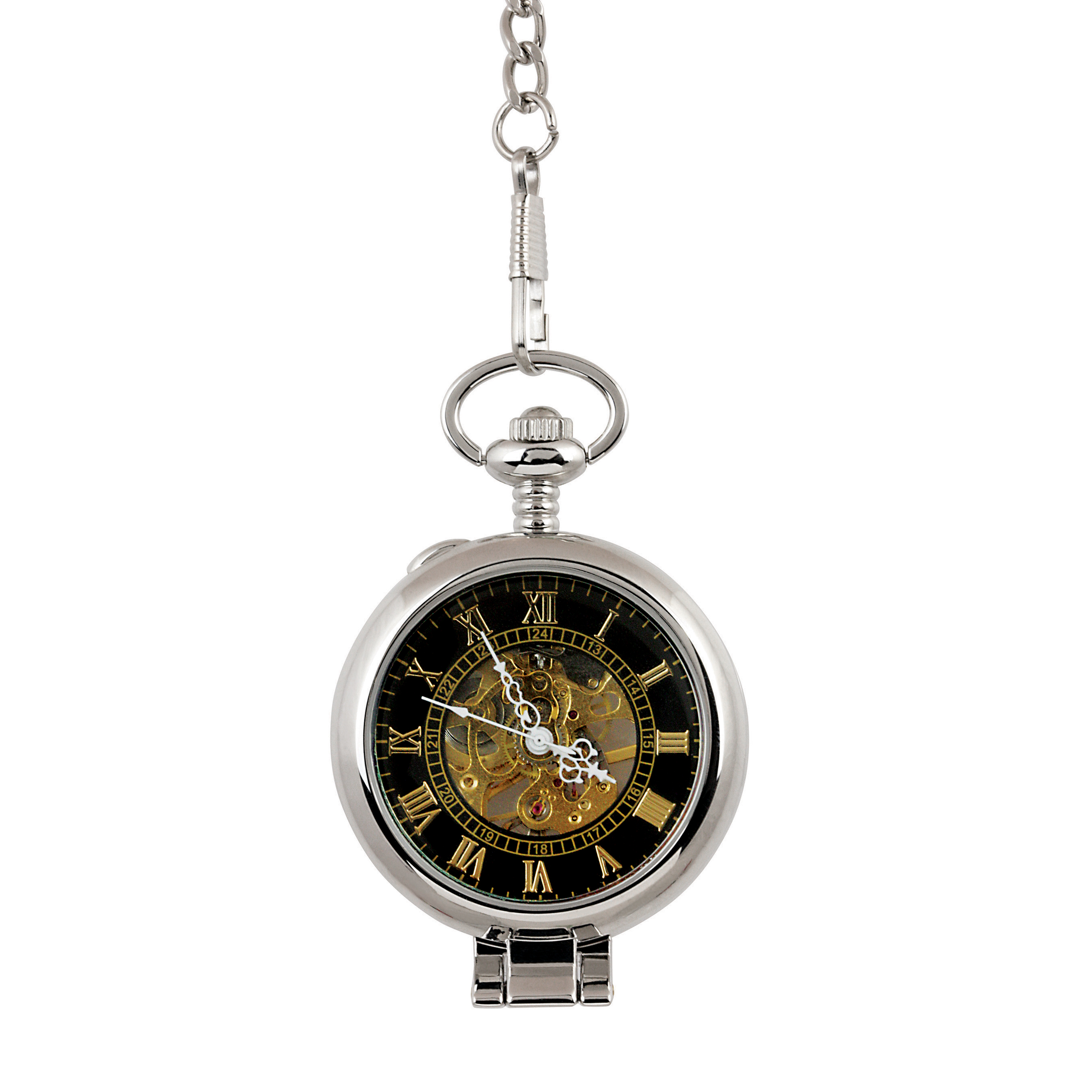 NEW Coin Pocket Watch with Skeleton Movement | JFK Half Dollar | eBay
